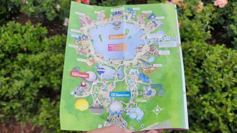 New EPCOT Guide Map Removes 50th Anniversary Adds Nighttime Spectacular | Chip and Company
