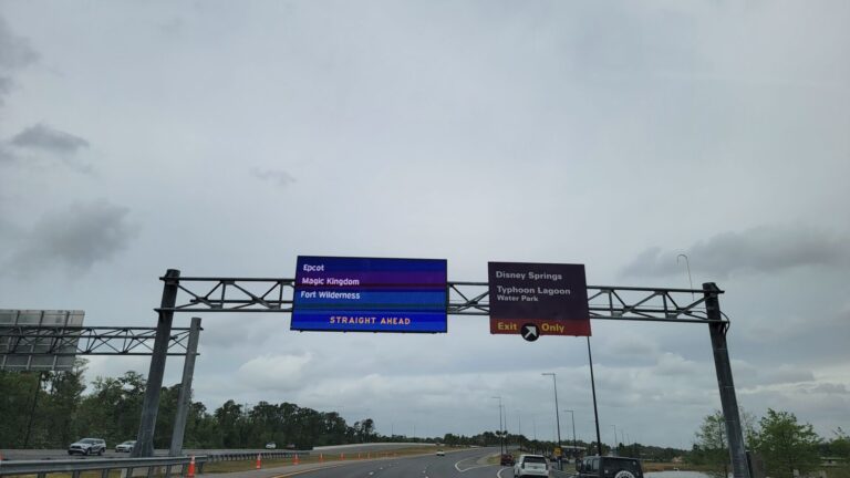 New Working Digital Road Signs Now Visible Around Walt Disney World ...