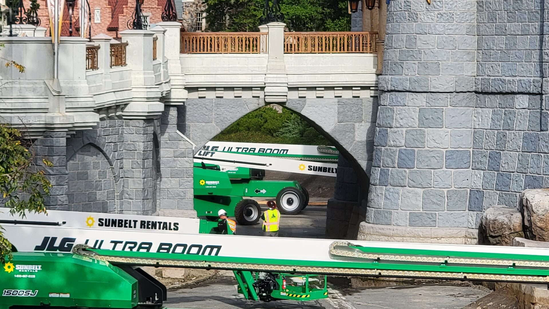Construction Crews Fixing Holes in Cinderella Castle Foundation | Chip ...