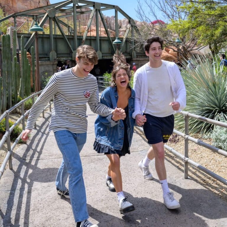 The Cast of Disney's Prom Pact Visit Disney California Adventure | Chip ...