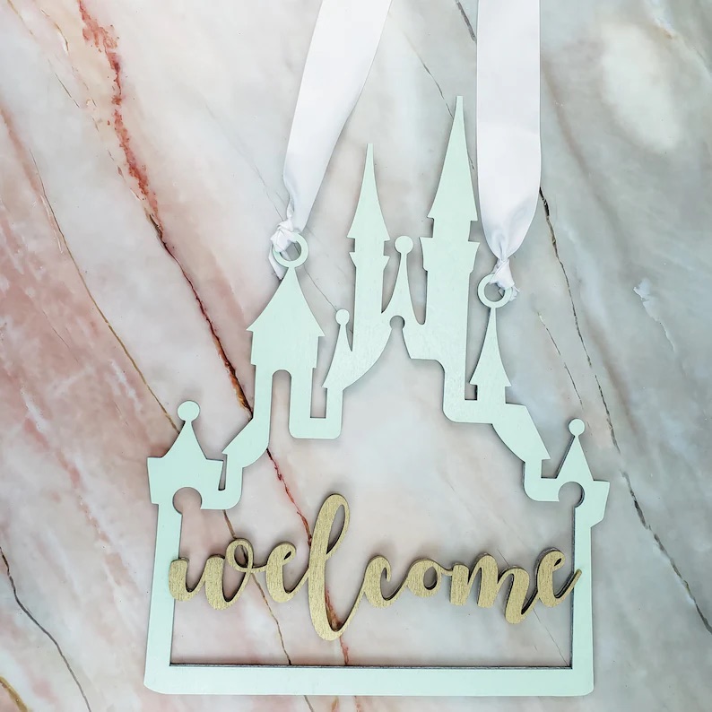 Magical Custom Disney Castle Name Sign To Add To Your Home! | Chip and ...