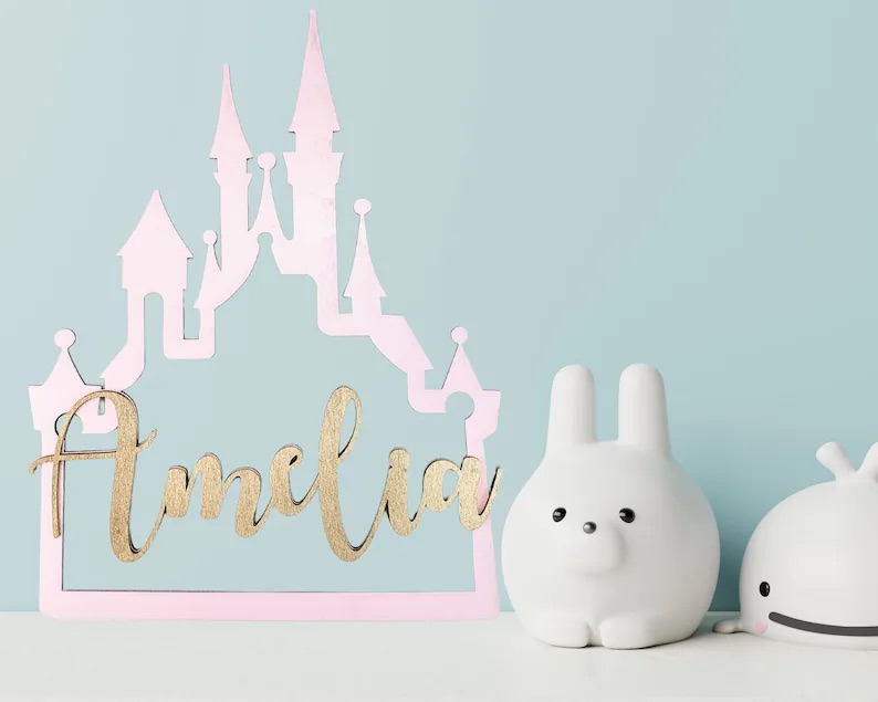 Magical Custom Disney Castle Name Sign To Add To Your Home! | Chip and ...