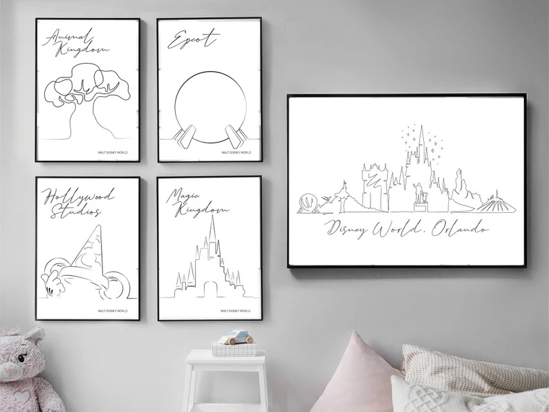 This Walt Disney World Parks Prints Set Is A Must Have In Your Home ...