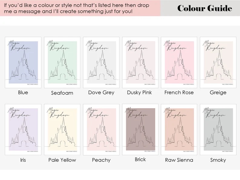 This Walt Disney World Parks Prints Set Is A Must Have In Your Home ...