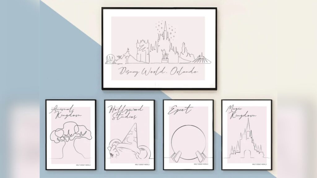 This Walt Disney World Parks Prints Set Is A Must Have In Your Home ...