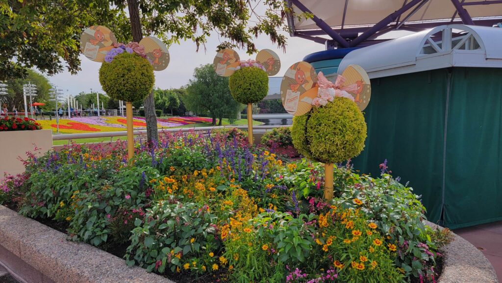 New Orange Bird Ear Topiaries Now on Display in EPCOT for the Flower ...