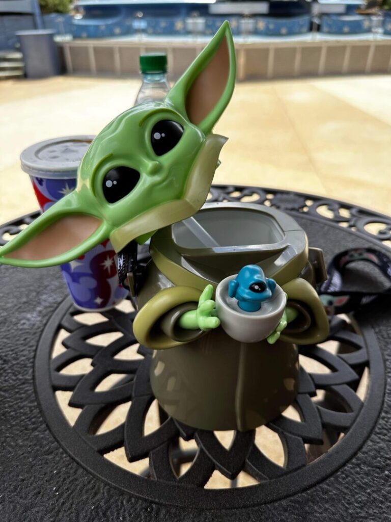 Close Look at the NEW Grogu Sipper Now Available in Disneyland | Chip ...