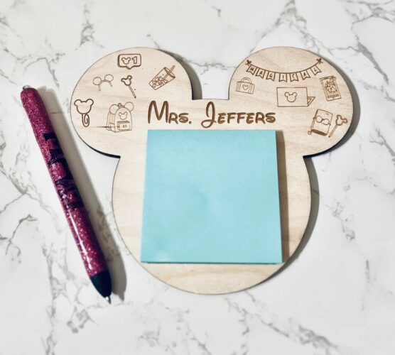 This Mickey Mouse Sticky Notes Holder Is A Must Have In Your Desk ...