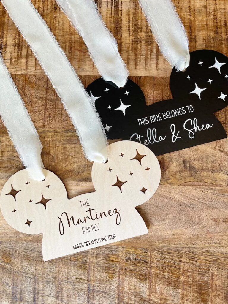 Custom Mickey Ear Hat Stroller Sign Filled With Pixie Dust! | Chip and ...