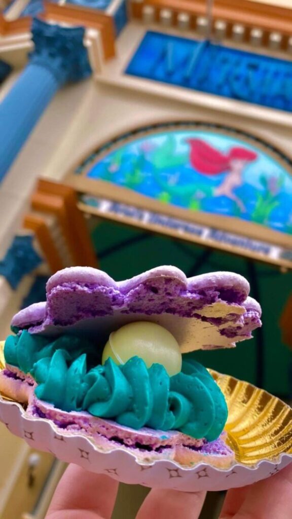 Purple Pineapple Shell Macaron from Disney California Adventure | Chip ...