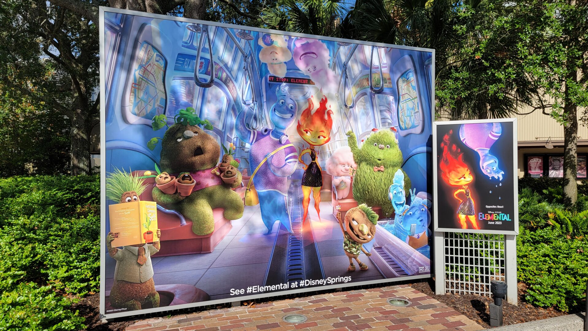 AMC Theater in Disney Springs Decorated for Pixar's Elemental | Chip ...