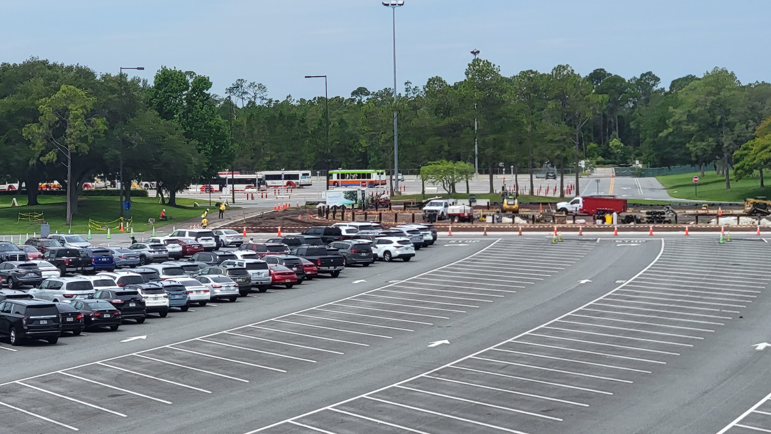 New Disney Ride Share Loop in EPCOT Construction Update | Chip and Company