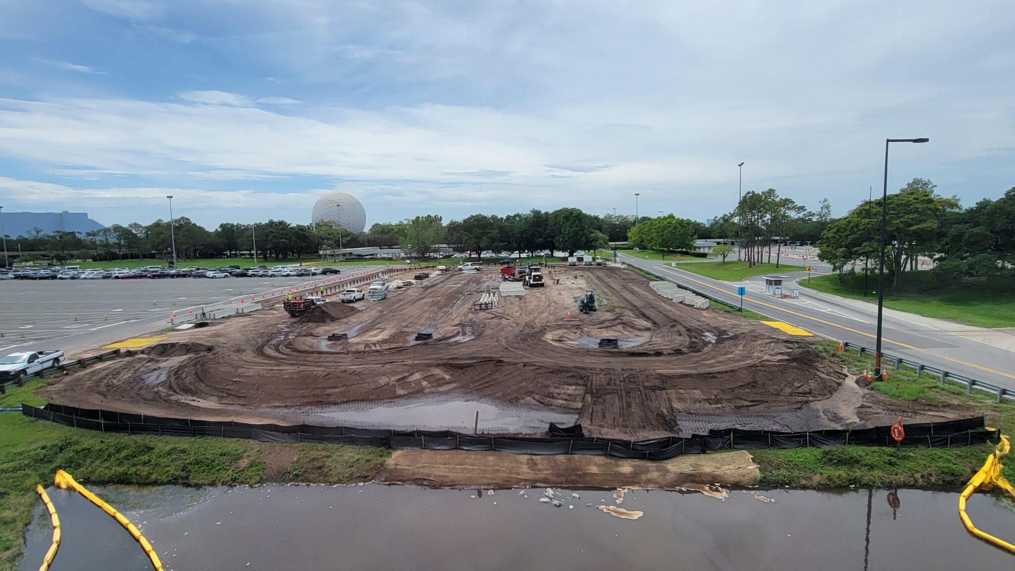 New Disney Ride Share Loop in EPCOT Construction Update | Chip and Company