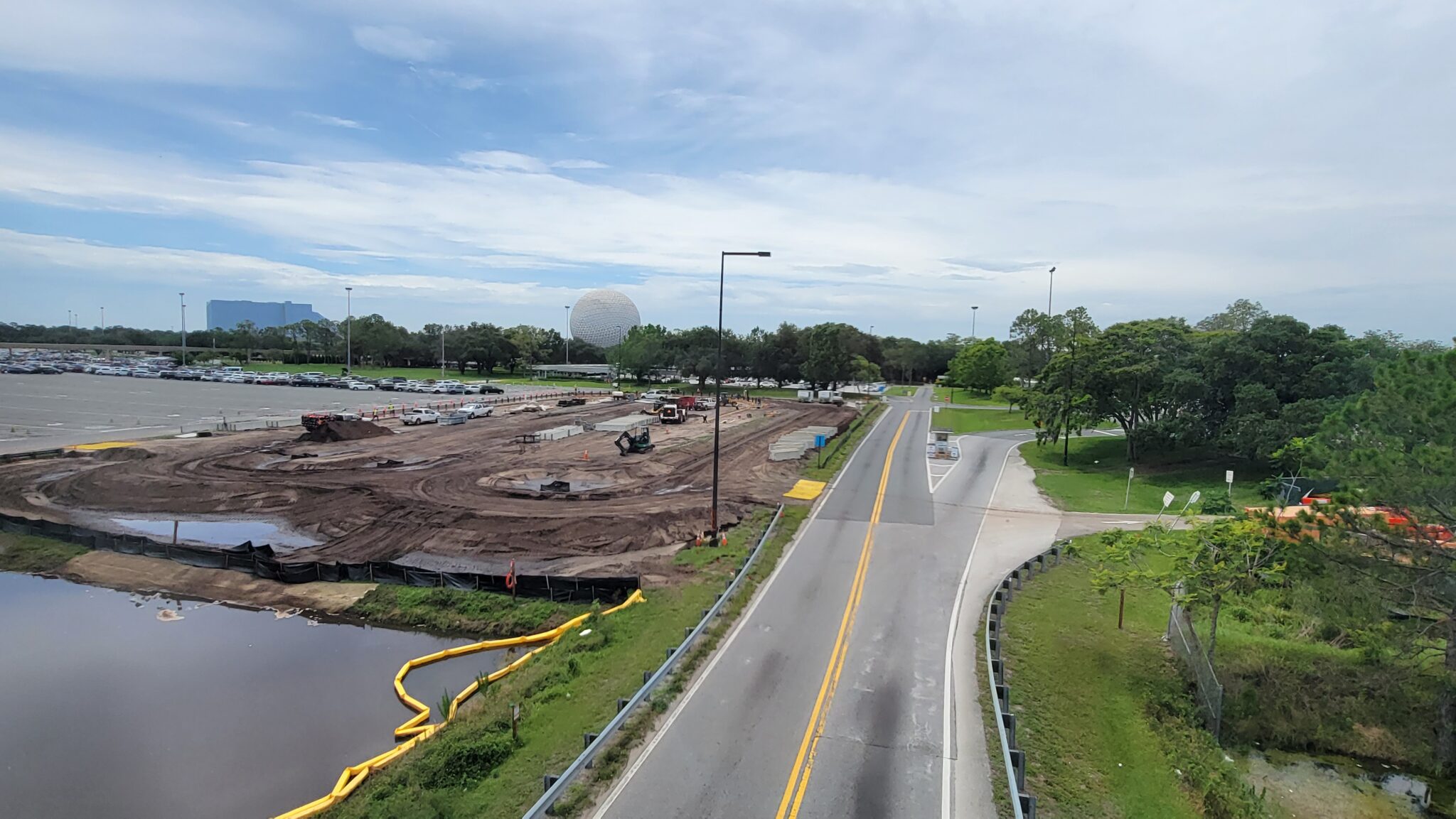 New Disney Ride Share Loop in EPCOT Construction Update | Chip and Company