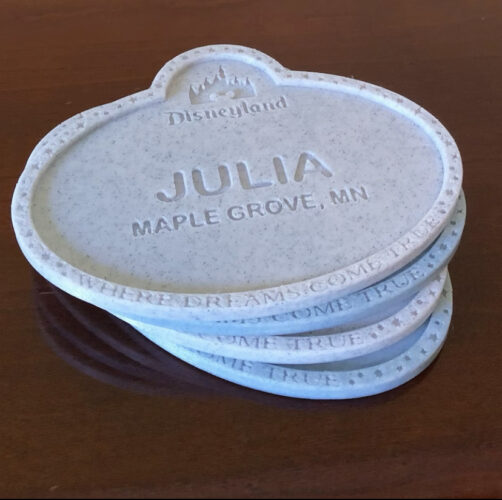 Custom Disney Name Tag Coaster To Add Magic To Your Home! | Chip and ...