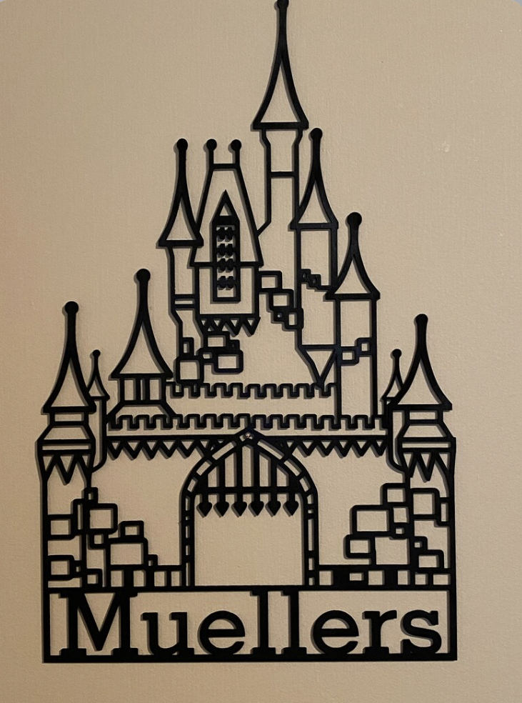 Magical Custom Laser Cut Disney Castle To Add To Your Home! | Chip and ...