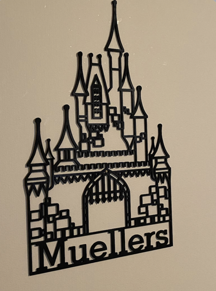 Magical Custom Laser Cut Disney Castle To Add To Your Home! | Chip and ...