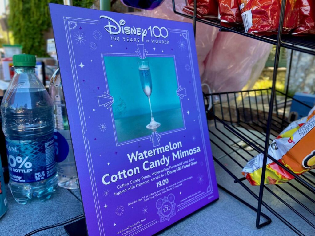 New Watermelon Cotton Candy Mimosa at Disney's California Adventure ...