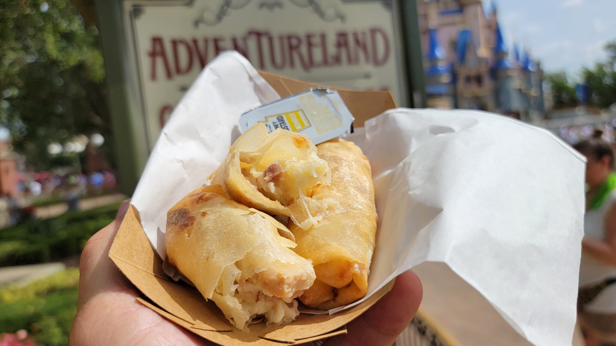 New Chicken Ham and Cheese Spring Roll at the Magic Kingdom | Chip and ...