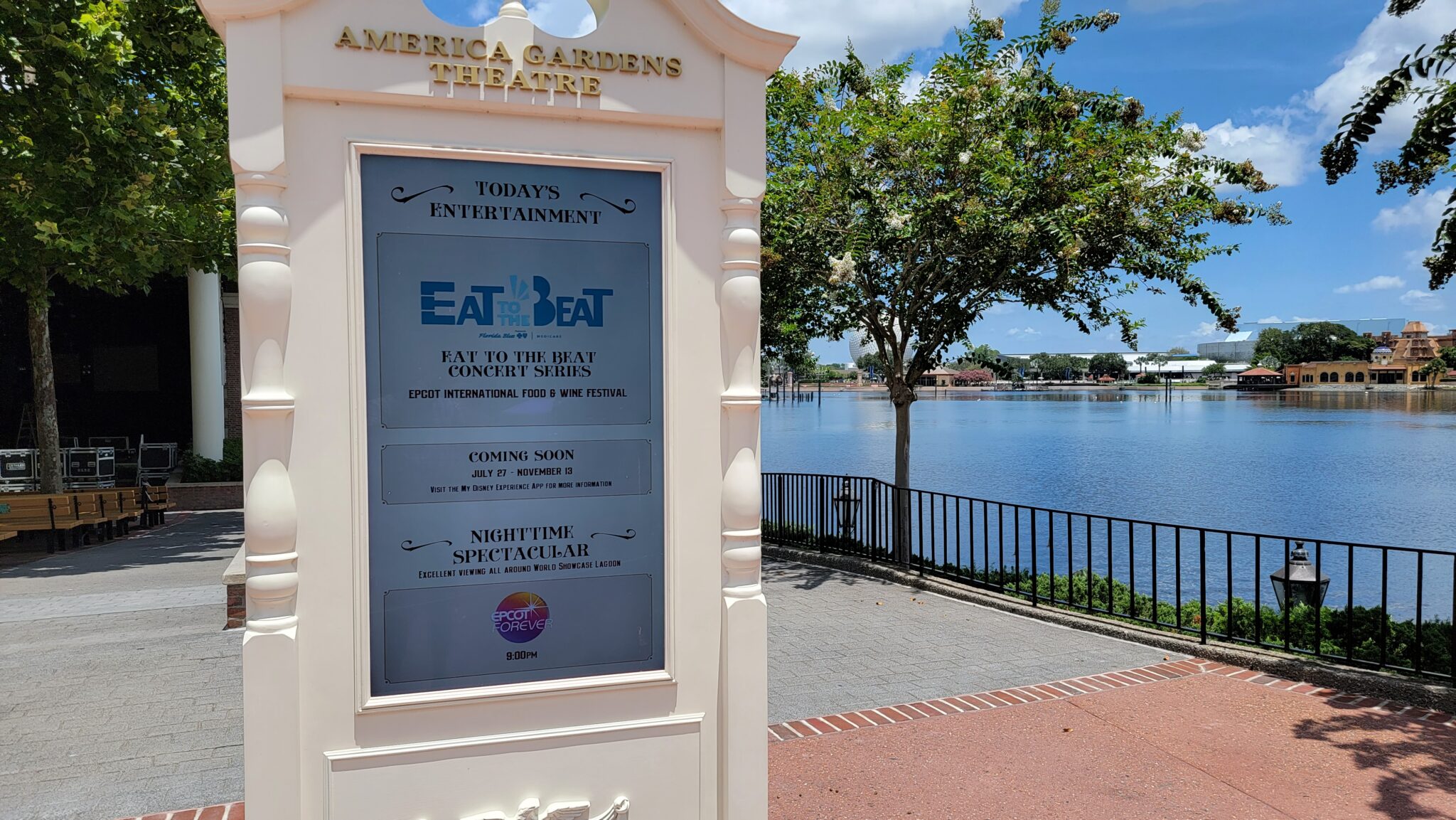 Digital Tip Board Installed at America Gardens Theatre in EPCOT | Chip ...