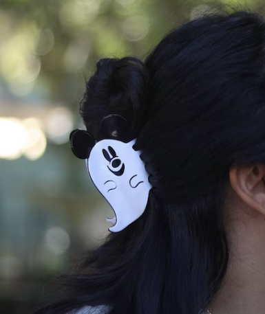 Mickey Mouse Pumpkin And Ghost Hair Claw Clips