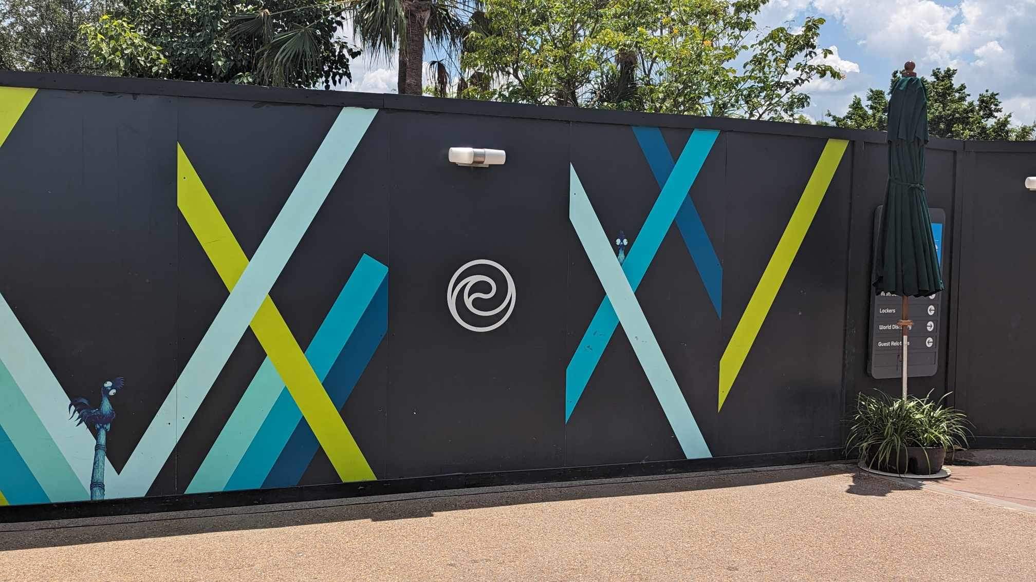 Stroller Parking Sign Installed for Moana's Journey of Water in EPCOT ...