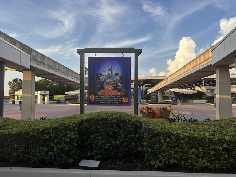 Signs installed for Mickey's Not So Scary Halloween Party at the TTC ...