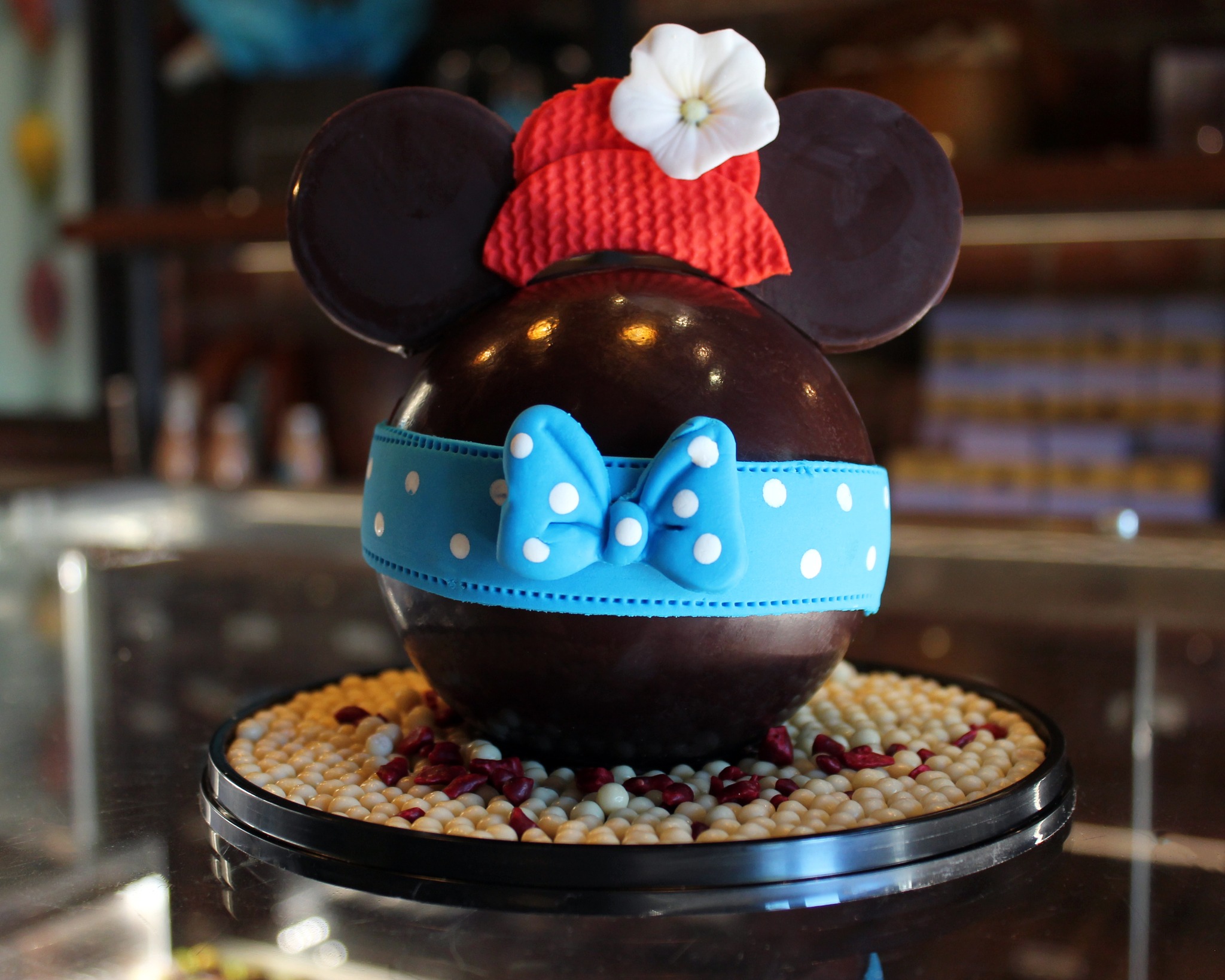 The Minnie Chocolate Piñata from The Ganachery in Disney Springs | Chip ...