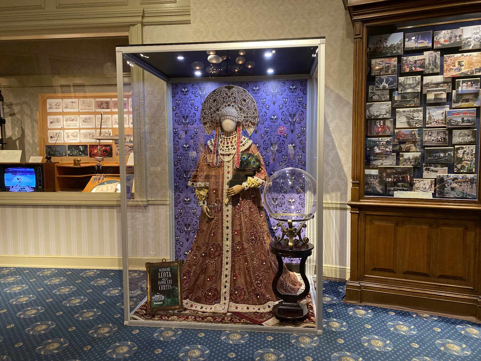 Jamie Lee Curtis’ Madame Leota Costume on Display in Disneyland | Chip ...