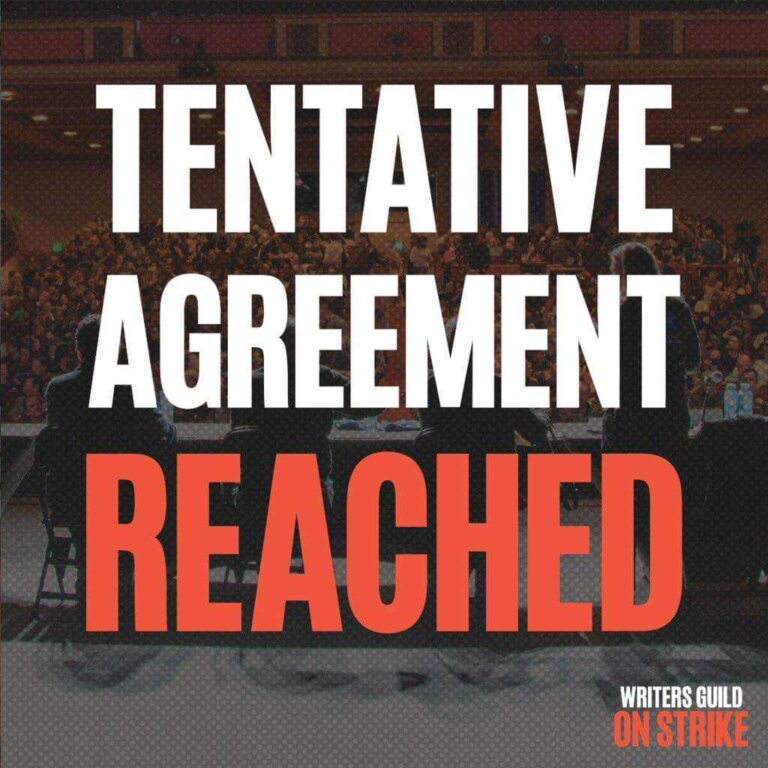 Writers Guild Strike Tentative Agreement Reached | Chip and Company