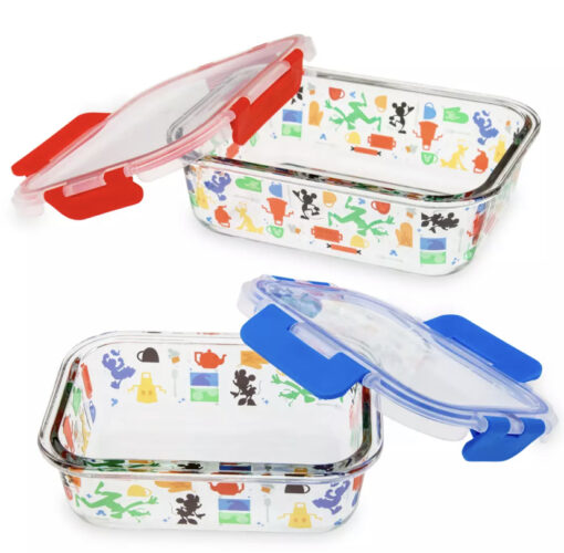 Mickey Mouse And Friends Glass Storage Container Set For Your Kitchen ...