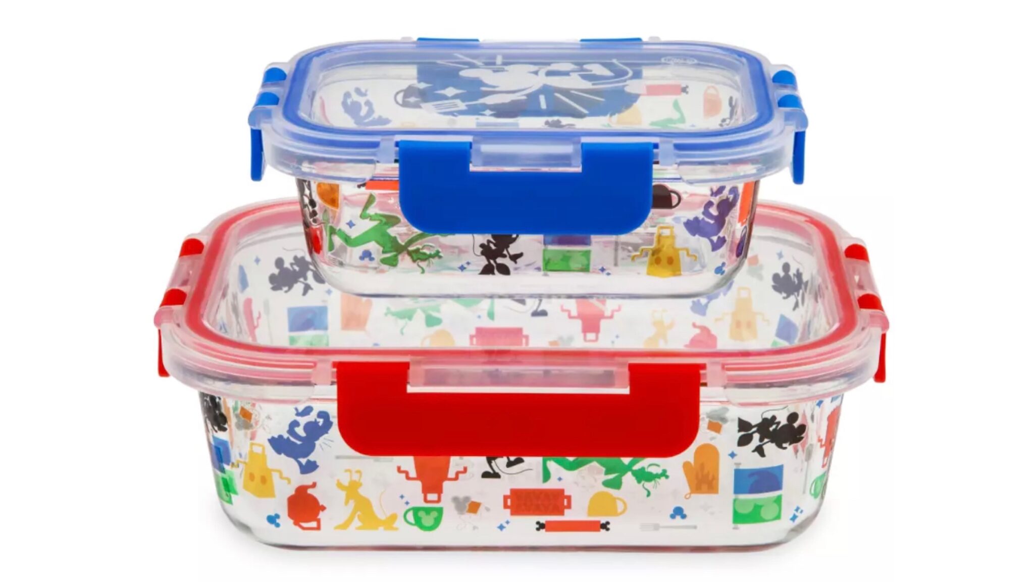 Mickey Mouse And Friends Glass Storage Container Set For Your Kitchen ...