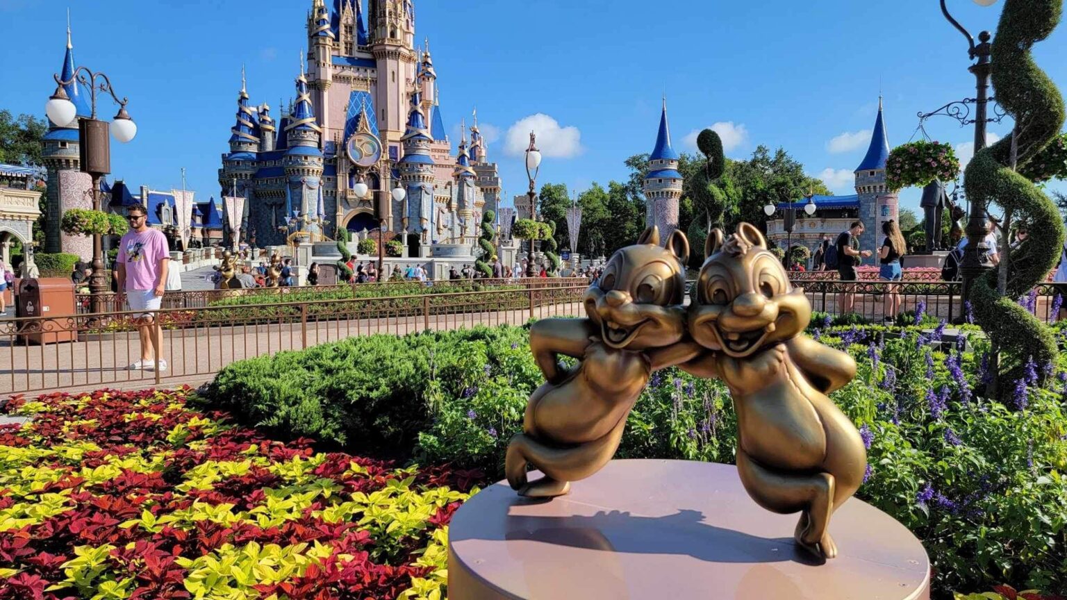 Disney Imagineers Refreshing 50th Anniversary Statues at Walt Disney ...