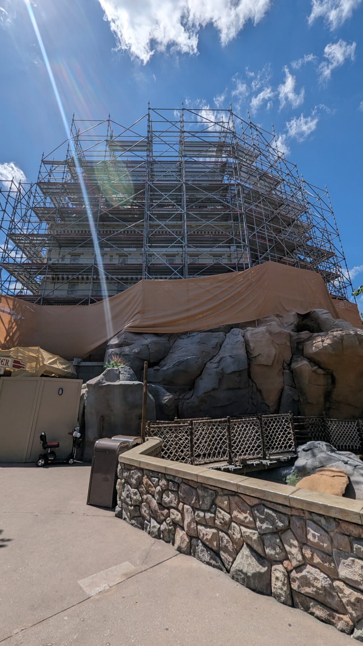 Scaffolding Surrounds Canada Pavilion as Work Continues in EPCOT | Chip ...