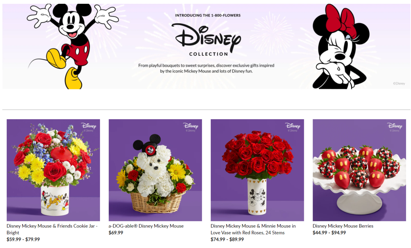 Introducing the NEW 1-800-Flowers Disney Collection | Chip and Company