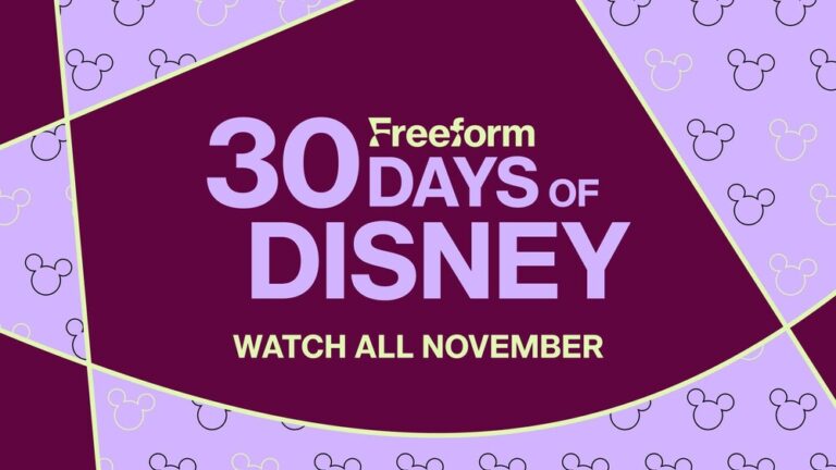 Freeform Celebrates 30 Days of Disney in November | Chip and Company