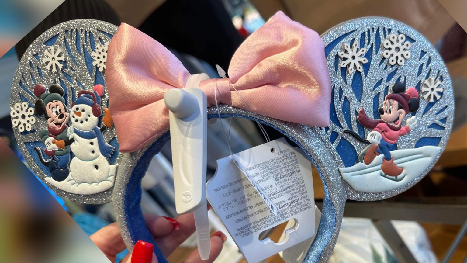 New Mickey And Minnie Holiday Ear Headband Spotted At Walt Disney World ...