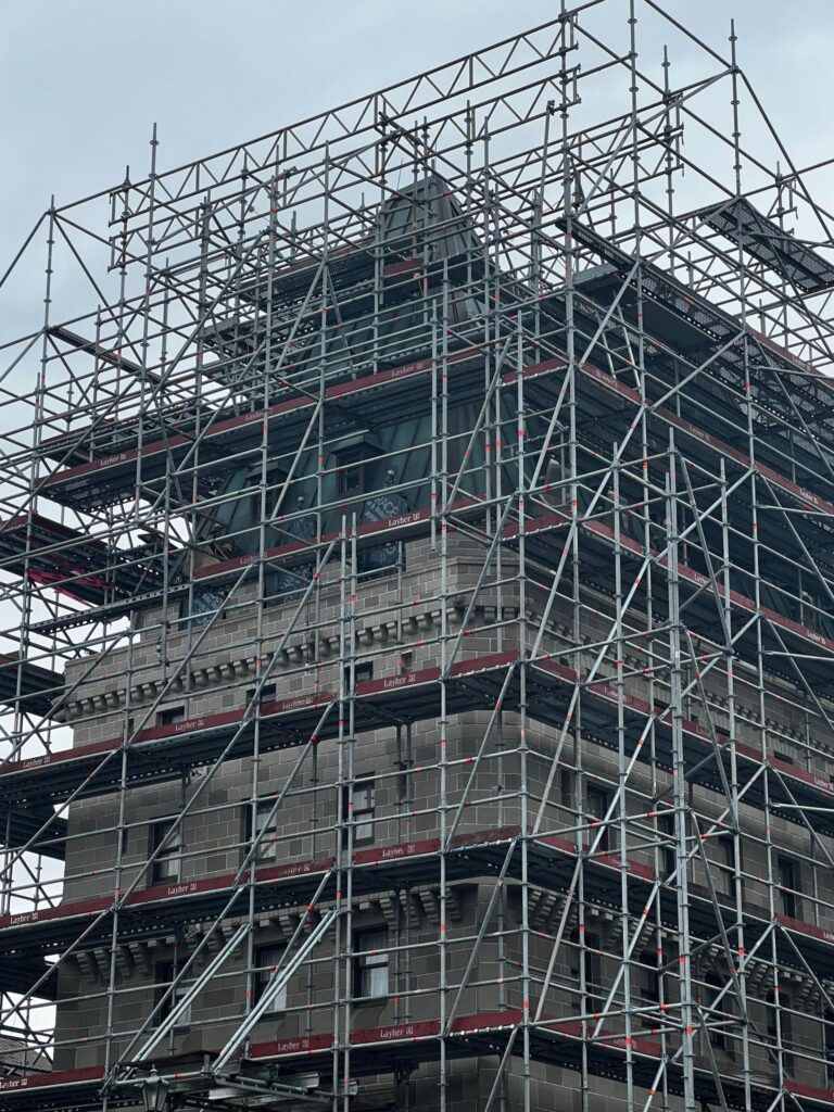 New Paint and More Scaffolding at Epcot's Canada Pavilion Refurbishment ...
