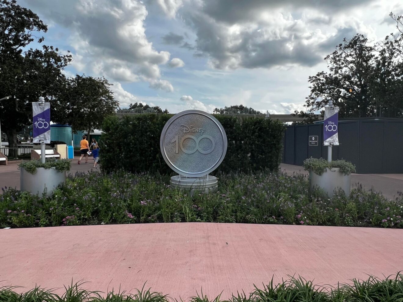New Disney100 Spaceship Earth Medallion on Display Near the World ...