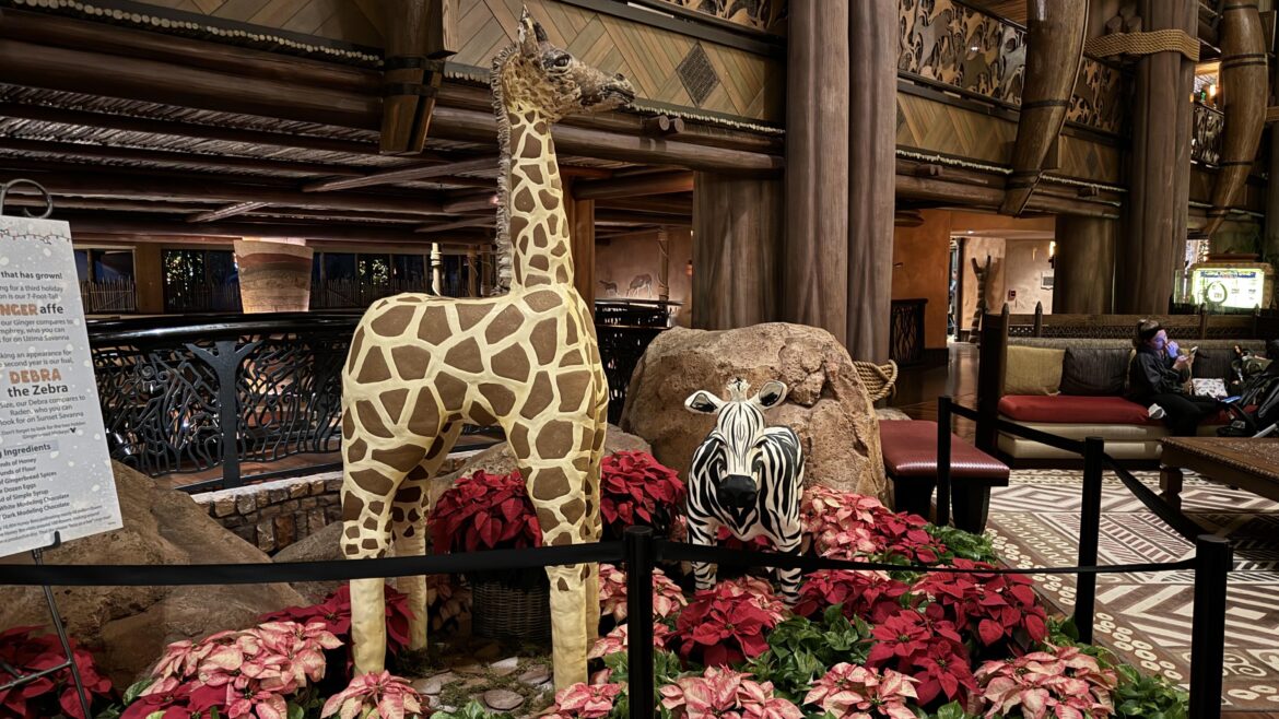 Gingeraffe and Debra the Zebra Return to Animal Kingdom Lodge for 2023 ...