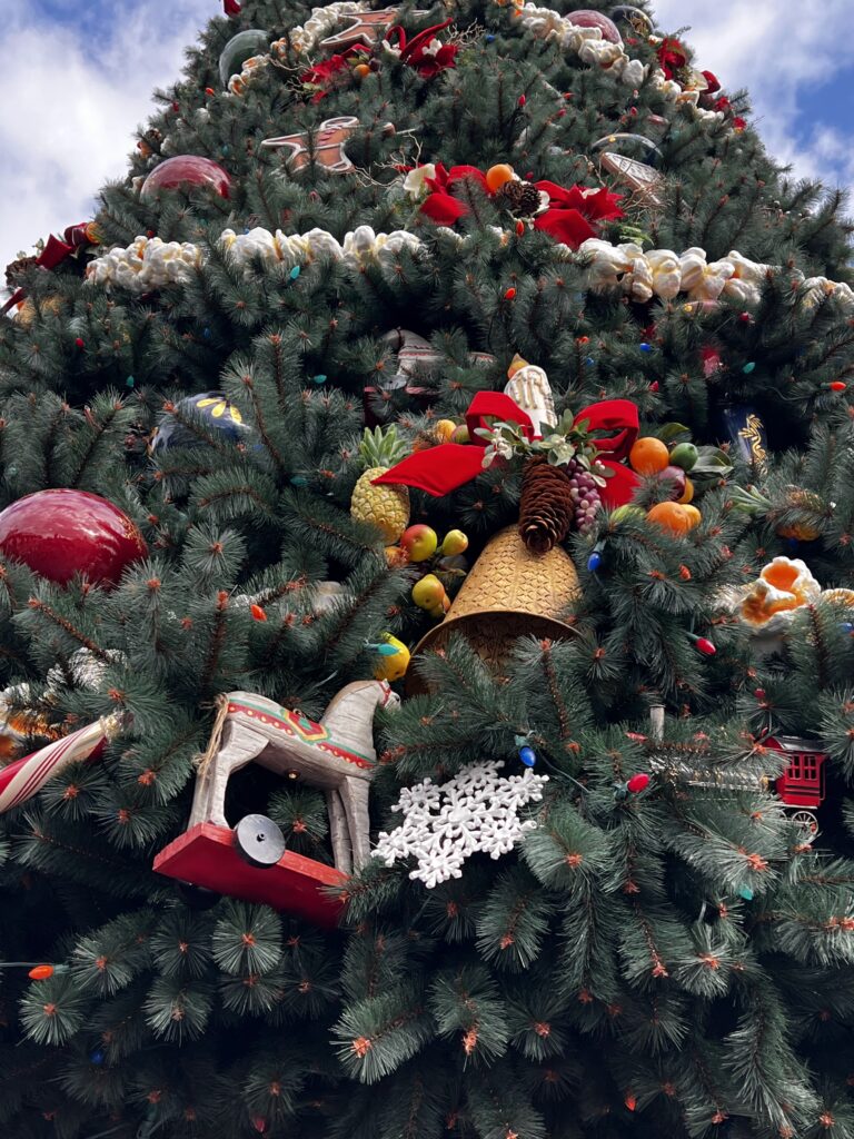 First Look: Giant Christmas Tree is now up in the Magic Kingdom | Chip ...