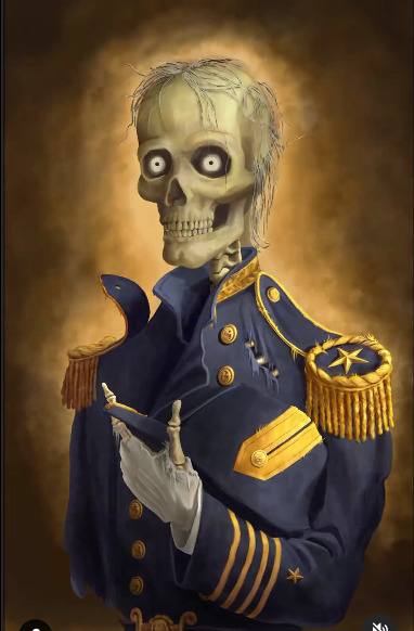 Portrait Revealed of The Captain for the Haunted Mansion Parlor on the ...