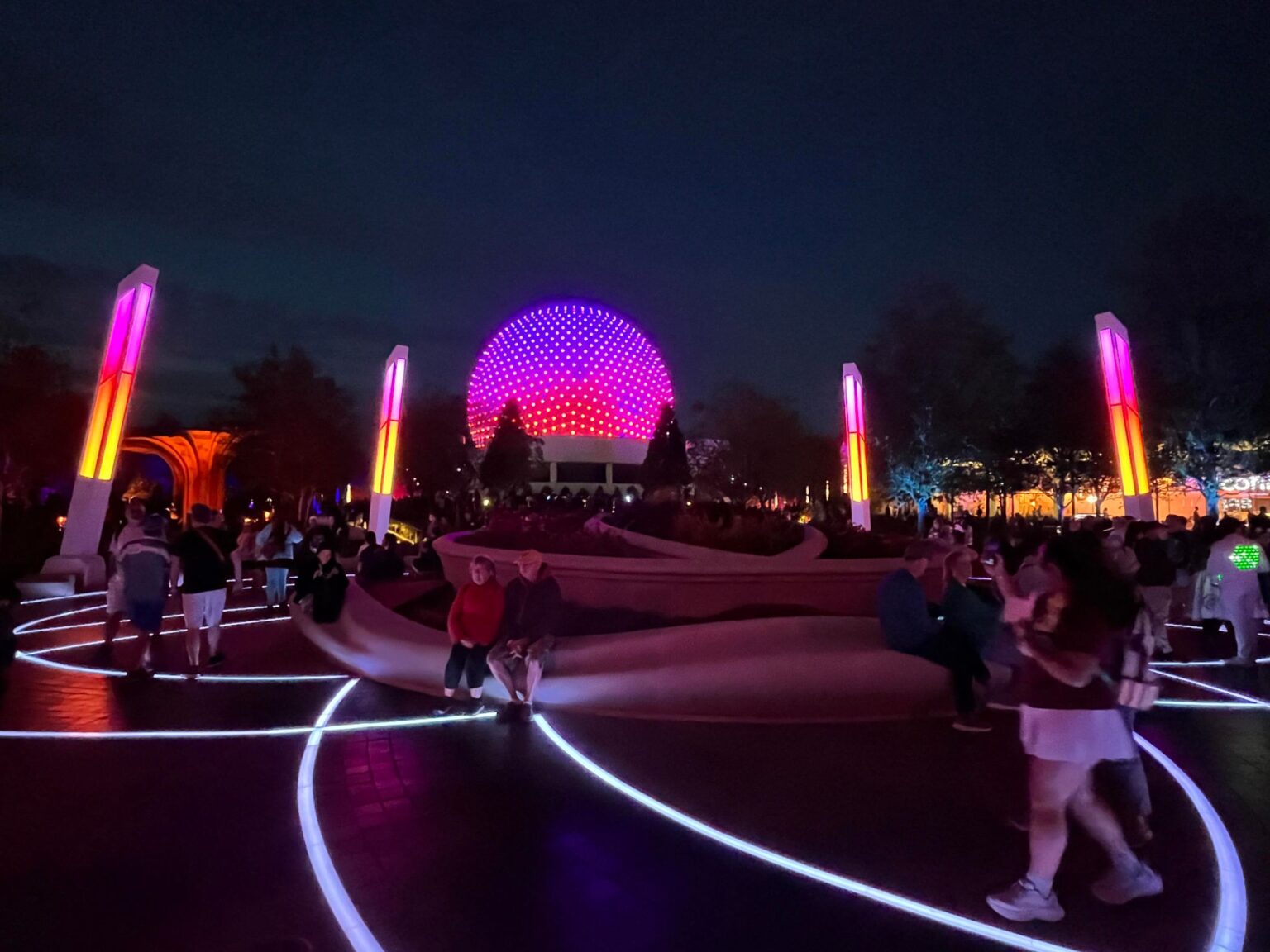 First Look at New Lighting Effects Added to EPCOT’s World Celebration ...