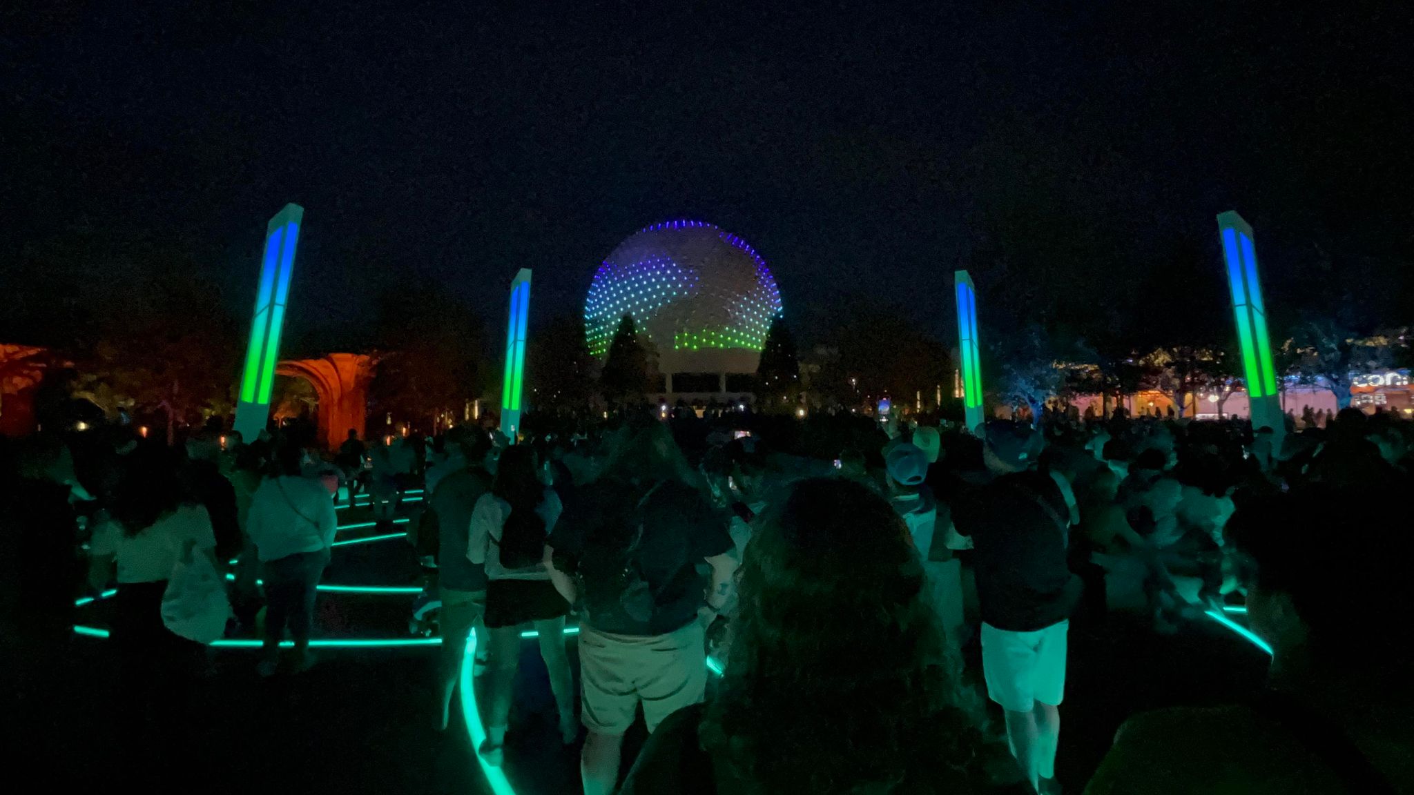 First Look at New Lighting Effects Added to EPCOT’s World Celebration ...