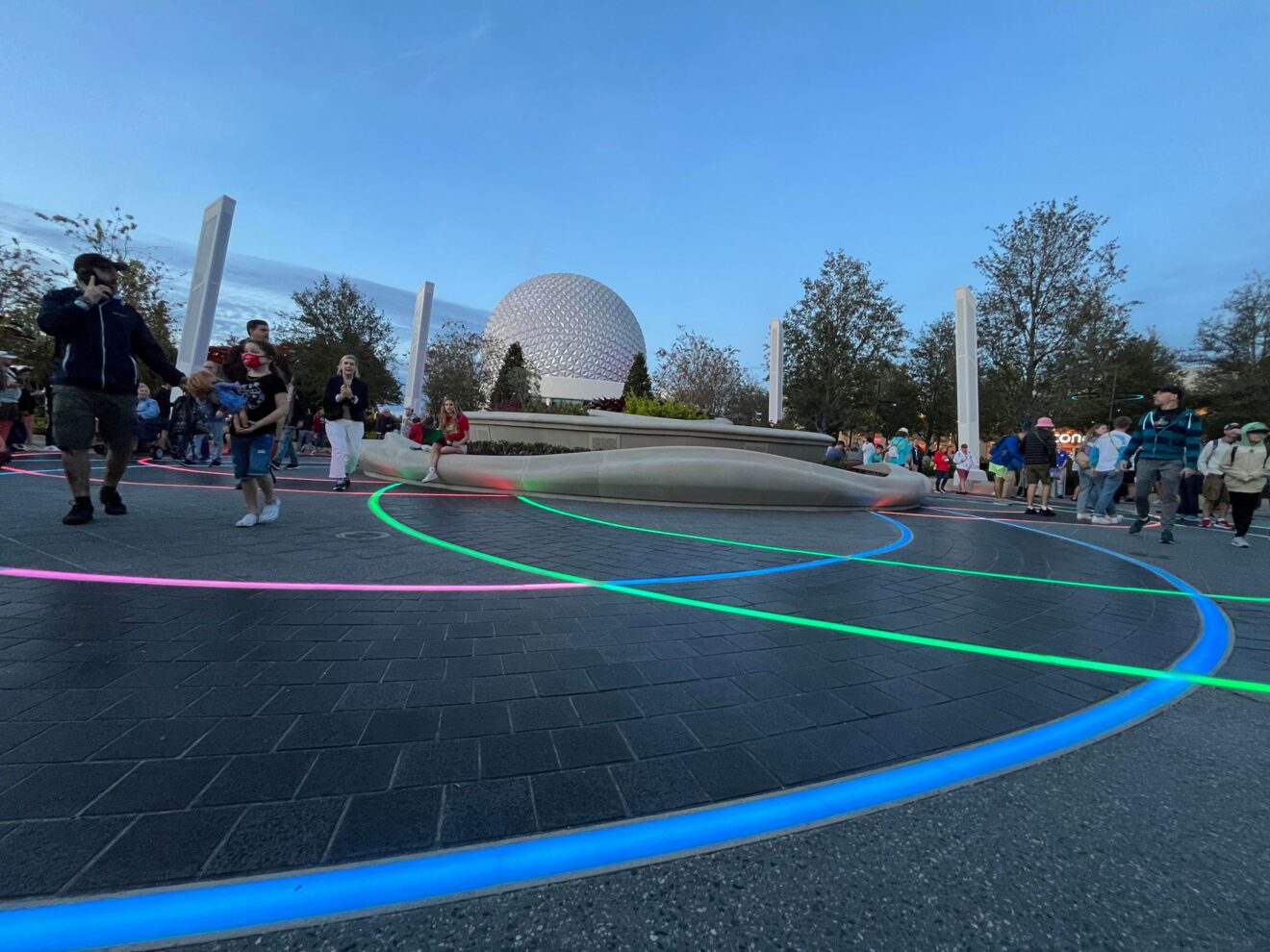 First Look at New Lighting Effects Added to EPCOT’s World Celebration ...