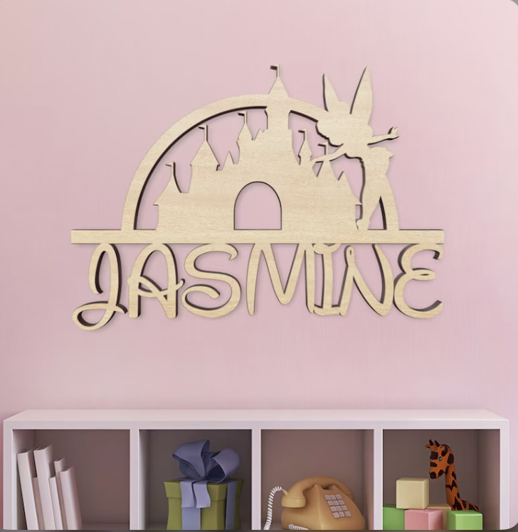 Custom Disney Castle Wooden Sign For Your Kid's Room! | Chip and Company