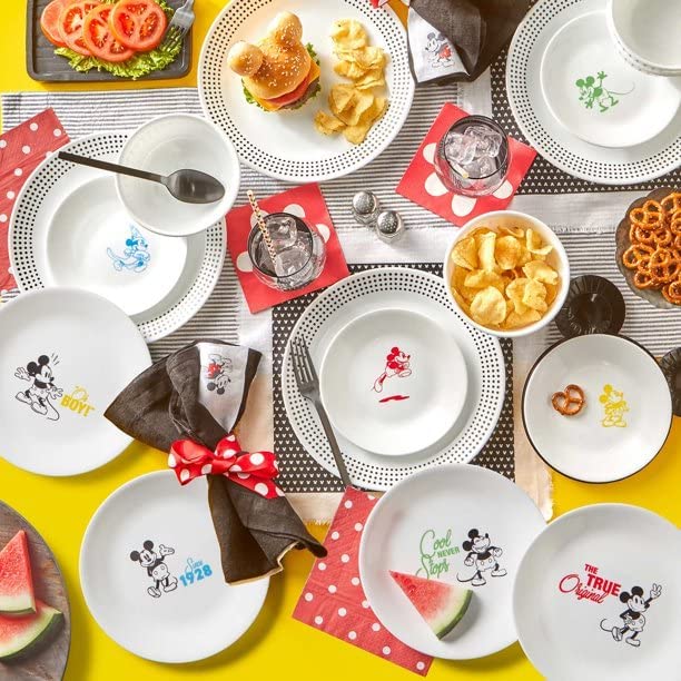Must Have Corelle 16 Piece Mickey Mouse Dinnerware Set! | Chip and Company