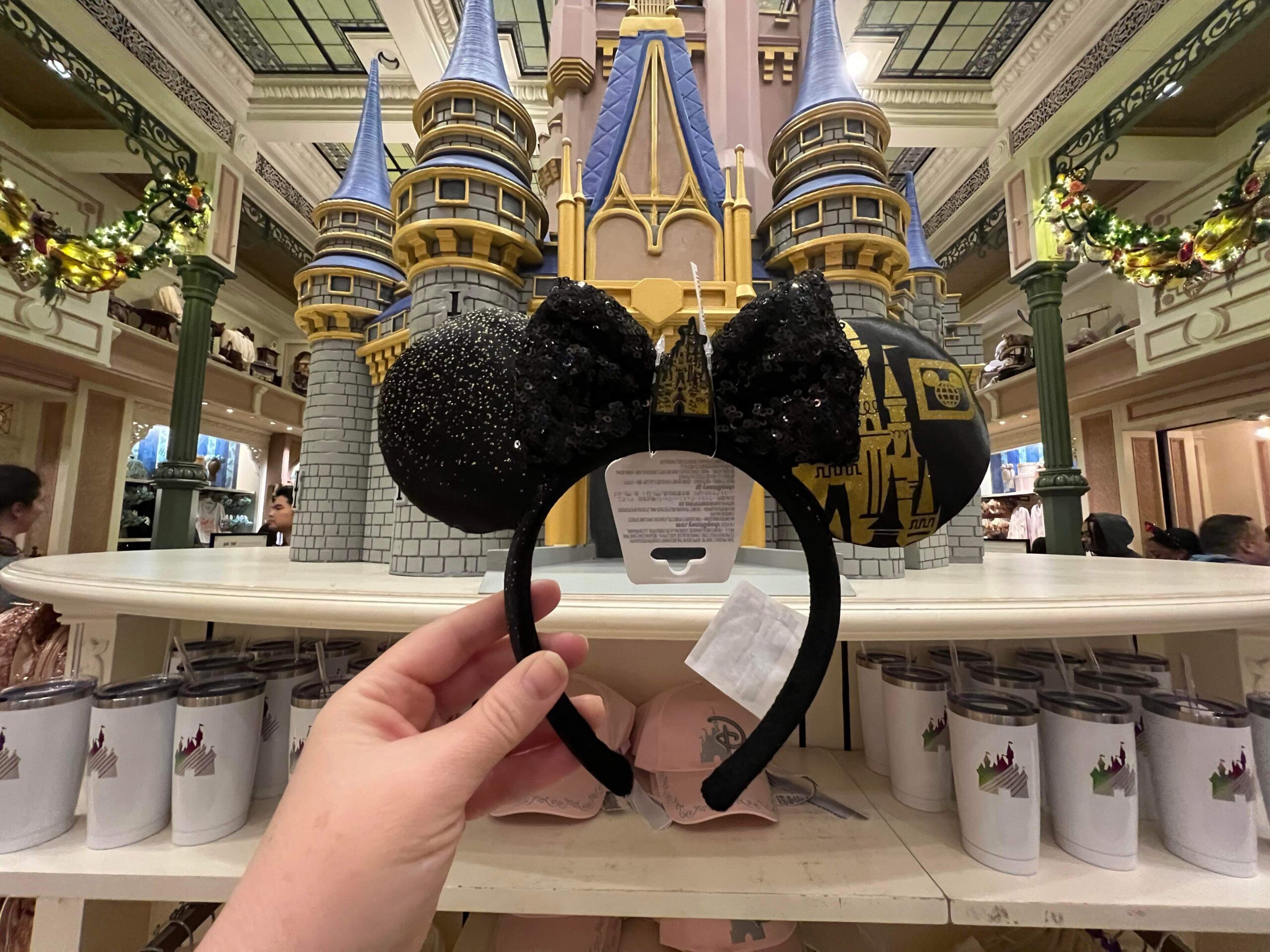 Cinderella Castle Black And Gold Ear Headband Available At Magic ...