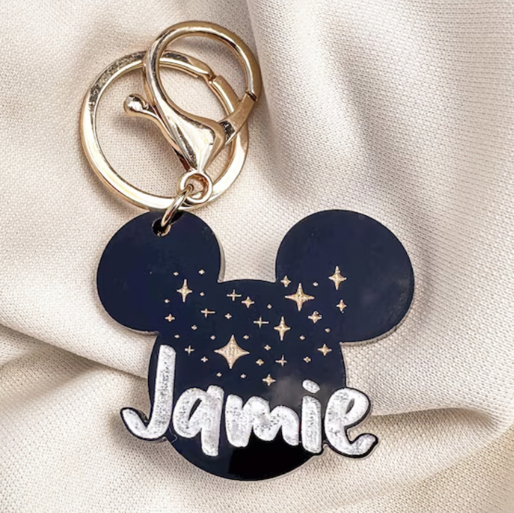 Personalized Mickey Mouse Keychain Perfect For Any Disney Fan! | Chip ...