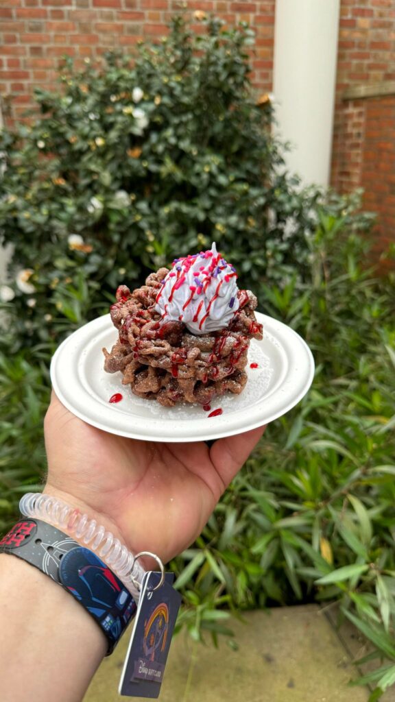 Crazy Chocolate Funnel Cake Sandwich is a Wonderful Sweet Treat at Festival of the Arts | Chip ...